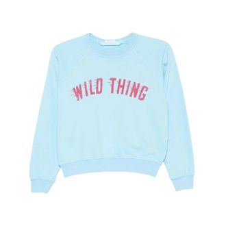 Mother Le sweat Wild Thing Concert - Femme - Sweatshirts et sweats &agrave; capuche - Bleu - Taille: 40 FR