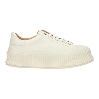 Jil Sander Fabric Platform Sneakers - - Shoes - Damen - Wei&szlig; - 38 EU