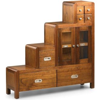 Les Tendances Meuble de rangement escalier droit en bois massif de Mindy Sotchy 98cm