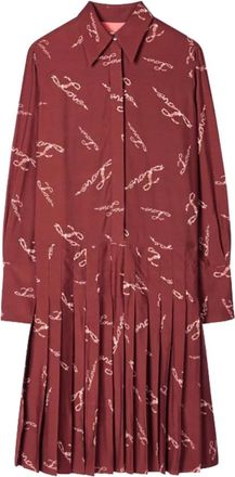 Paul Smith Abito Camicia Love Seta Mix - Femme - Robes - Rouge - Taille: 38 FR