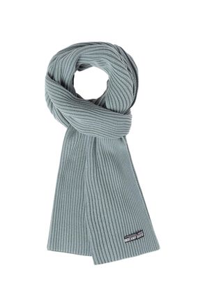 Camp David Herren Rippstrickschal Stone Washed Teal, None