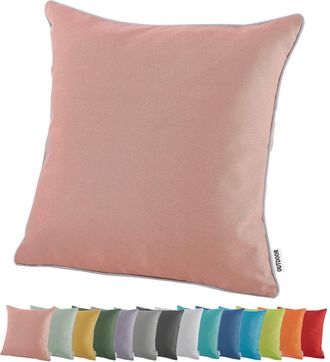 Heimtexland Outdoor Lounge Dekokissen Lotus Effekt wetterfest schmutz- und wasserabweisend Garten Kissen 45x45 Outdoorkissen Typ551 Altrosa