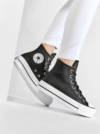 Converse Sneakers aus Stoff Converse Chuck Taylor All Star Lift Clean Hi 561675C Schwarz