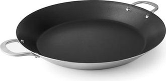 Lacor Lacor - 60833 - Paella Pfanne Induktion, Paella Pfanne aus Edelstahl TriChef, TriLayer-Technologie, Quantanium-Antihaftbeschichtung, Edelstahlgriffe, 