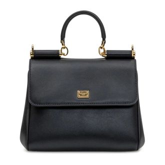 Dolce & Gabbana Femme, Sacs, Noir, Taille: ONE Size Sicily Handbag