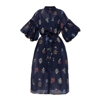 Munthe Nalmetto Kleid - - Dresses - Damen - Blau - XS