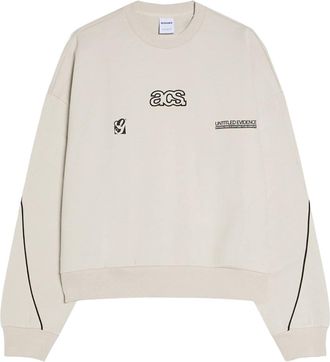 Bershka Sweatshirt BOXY INTERLOCK PIPING