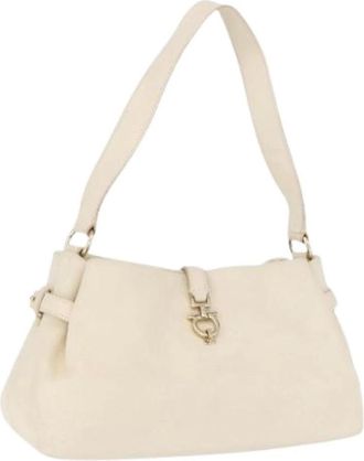 Ferragamo Sac &agrave; main en cuir Pre-owned - Femme - Pre-owned - Beige - Taille: ONE Size