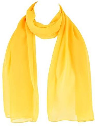 Hat To Socks Foulard en Mousseline pour les Femmes (Jaune)