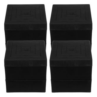 Cabilock 4 St&uuml;ck M&ouml;belst&uuml;tzen aus Verst&auml;rktem Kunststoff mit Gummibasis M&ouml;belerh&ouml;hung f&uuml;r Bett Sofa Schreibtisch Stapelbare Tisch und Stuhlbeinerh&ouml;hung Bodensc