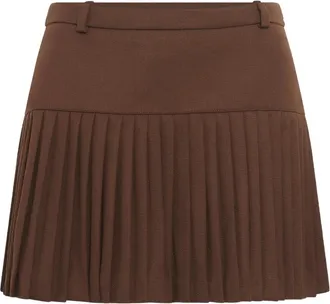 Marine Serre Pleated Mini Skirt