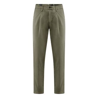 Bomboogie Homme, Pantalons, Vert, Taille: W29 Pantalon Coupe Fusel&eacute;e en Gabardine de Coton