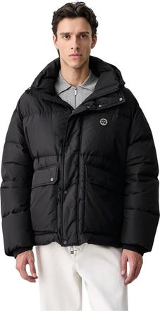 A|X Armani Exchange Doudoune avec d&eacute;tails c&ocirc;tel&eacute;s - Homme - Vestes - Noir - Taille: L