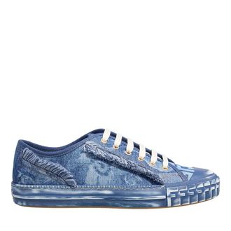Fendi Low-Top Sneaker - Domino Sneaker - Gr. 40 (EU) - in Blau - f&uuml;r Damen