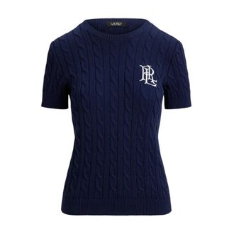 Ralph Lauren Rundhals-Strickware - - Knitwear - Damen - Blau - L