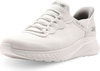 Skechers Mens Hands Free Slip-ins Bobs Squad Chaos-Daily Hype Sneaker, Cremewei&szlig;, 39.5 EU