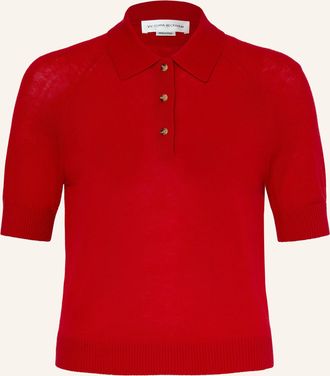Victoria Beckham Strick-Poloshirt rot