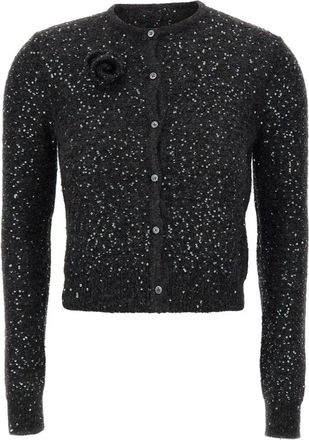 Marella cardigan à sequins - Noir