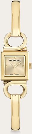 Ferragamo Damen Gancini Bangle Uhr Gelb