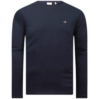 GANT Gant Herren REG Shield LS T-Shirt, Evening Blue, Standard