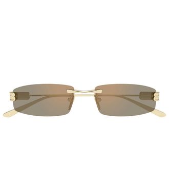 Balenciaga Gossip Rectangle Sonnenbrille - - Accessories - Damen - Gelb - 57 MM