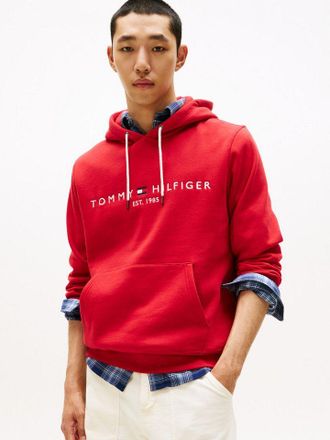 Tommy Hilfiger Kapuzensweatshirt TOMMY LOGO unifarben, casual, regular fit, Baumwollmix, Kapuze