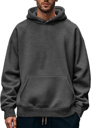 Generic Sweat à capuche moelleux pour homme - Automne et hiver - Sweat à capuche à manches longues - Sweat à capuche dextérieur pour la vie quotidienne - Cade