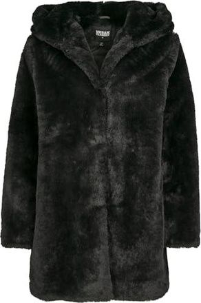 Urban Classics Manteau À Capuche Teddy Femme Veste mi-saison noir 4XL 100% Polyester