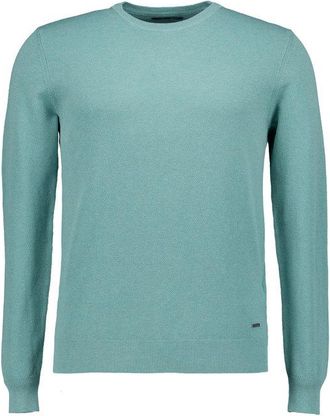 Ragman Herren Pullover gr&uuml;n Baumwolle unifarben