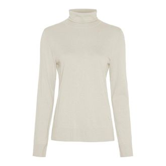 BTF-CPH Btfingrid Seidenrollkragenpullover - - Knitwear - Damen - Beige - 2XL