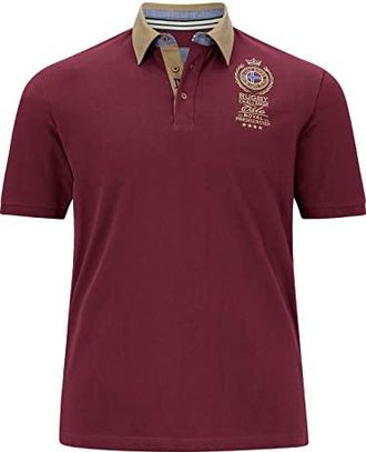 Jan Vanderstorm Homme Polo Joakim Rouge, 5XL (XXXXXL) - 72/74