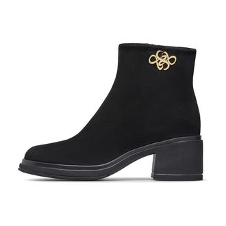 Loriblu Femme, Chaussures, Noir, Taille: 39 EU Suede Bottes &agrave; cheville