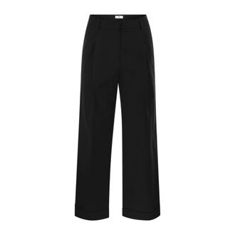 Pantaloni Torino Femme, Pantalons, Noir, Taille: 36 FR Pantalon Large et Court