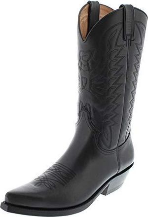 Mayura Boots Bottes de cowboy unisexe 1920 en cuir, Noir, 41 EU