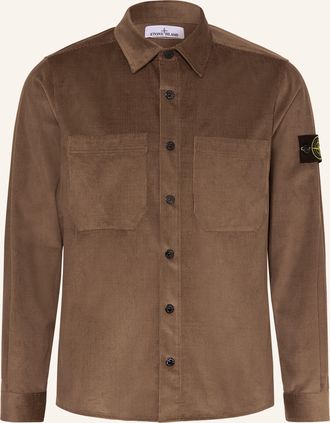 Stone Island Cord-Overjacket braun