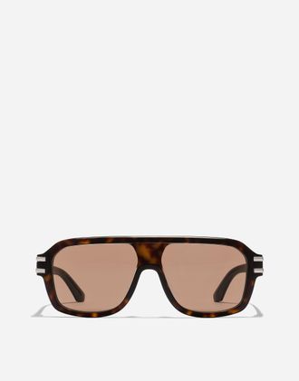 Dolce & Gabbana Sonnenbrille Dg Griffe - Mann Neuheiten Braun Acetat Onesize