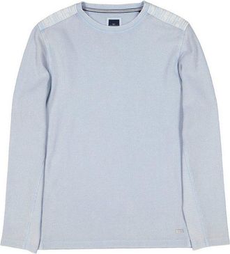 Engbers Langarmshirt engbers Herren Langarm-Shirt meliert, Hellblau