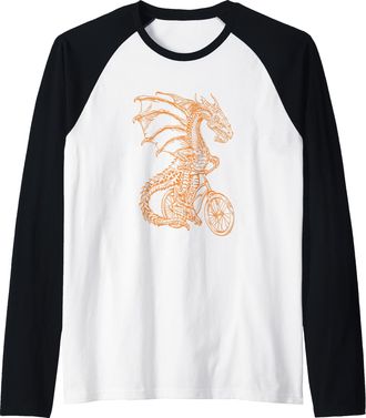 Seembo Dragon Cycling Fahrrad Lustiges Biker Tierfahrrad Raglan
