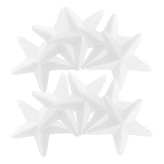 Cabilock 20 St&uuml;ck Schaumstoff Sterne 12cm Wei&szlig; Weihnachtsbaumschmuck und Partydeko f&uuml;r Weihnachten Hochzeit Basteln und Fensterdekoration