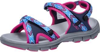 F.lli Campagnolo Almaak, Sandalen mit Knöchelriemen für Damen, Blau Fuchsia, 39 EU