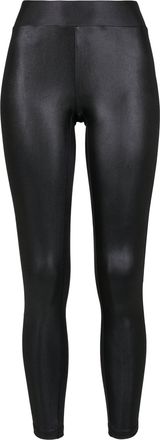 Urban Classics Damen Ladies Imitation Leather Leggings, Black, XXL