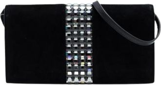 Gucci Sac bandouli&egrave;re en daim Pre-owned - Femme - Pre-owned - Noir - Taille: ONE Size