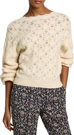 Pepe Jeans London Damen Helen Wrap Strickwaren, Beige (Ecru White), M
