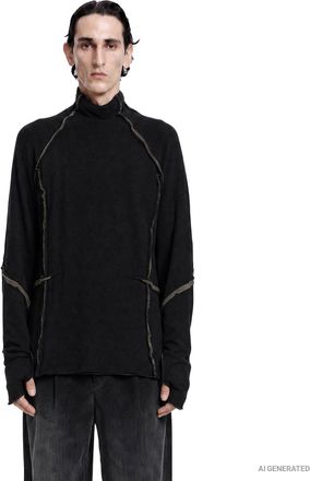 Andrea Ya'aqov Turtleneck Raw Cut