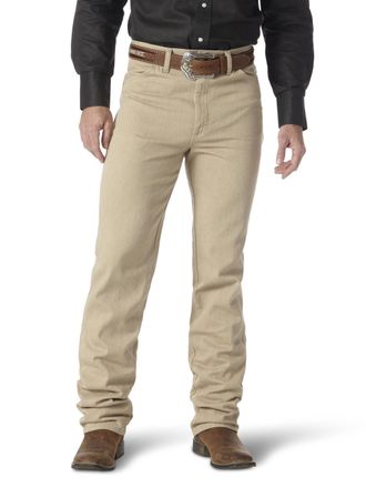 Wrangler Herren Cowboy Slim fit jeanÂ De Ajuste Delgado De Corte Vaquero Jeans, Vorgewaschene Bräune, 33W / 36L EU