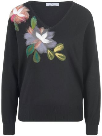 Peter Hahn V-Pullover Peter Hahn schwarz