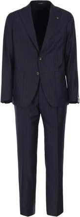 Tagliatore Homme, Costumes, Bleu, Taille: 3XL Costume en laine &agrave; rayures