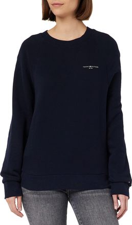 Tommy Hilfiger Damen Sweatshirt 1985 ohne Kapuze, Blau (Desert Sky), S