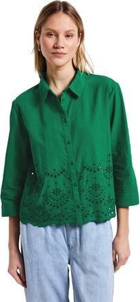 Street One Damen Hemdbluse mit Stickerei