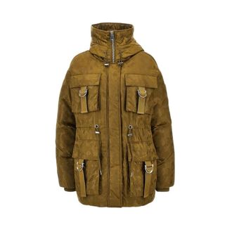 Pinko Camouflage Daunenjacke aus technischem Satin - - Jackets - Damen - Gr&uuml;n - M